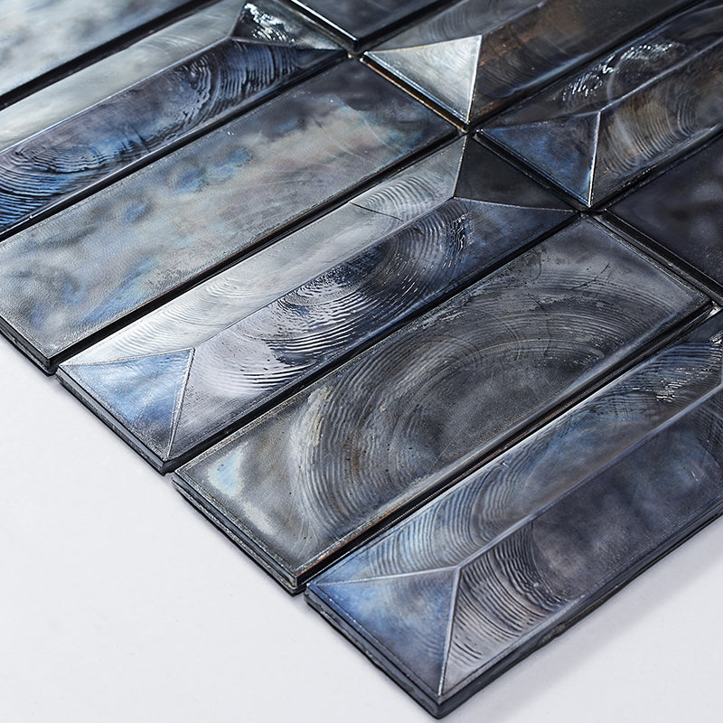 ALLURE GREY RECTANGULAR Glass Mosaic Tile | MosaicBros.com