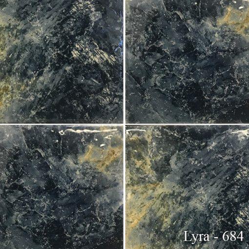 Lyra Steel Blue 6 x 6 Pool Tile Series | MosaicBros.com