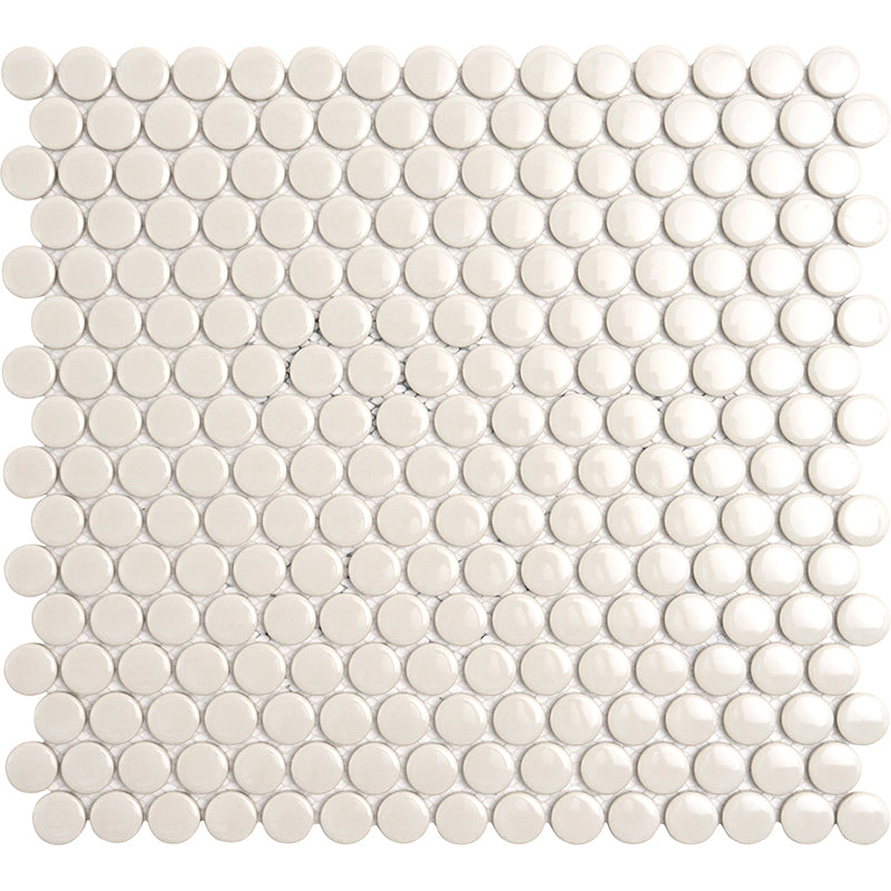 Moon Rock Beige Penny Round Mosaic Tiles | MosaicBros.com