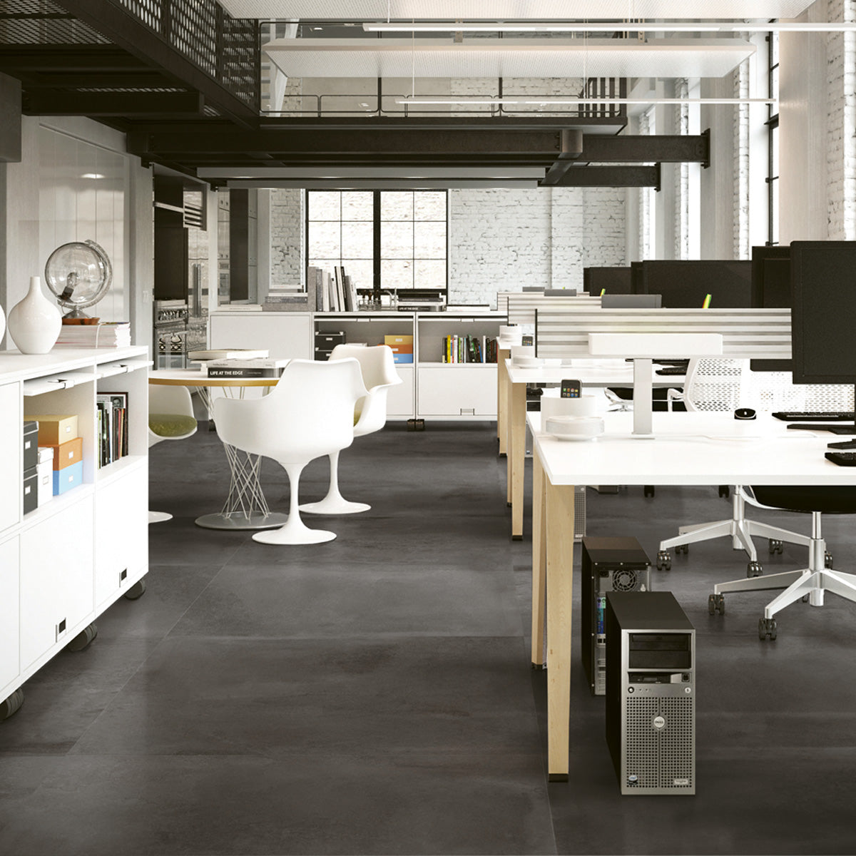 Anthracite 36x36 Matte Porcelain Tile | MosaicBros.com