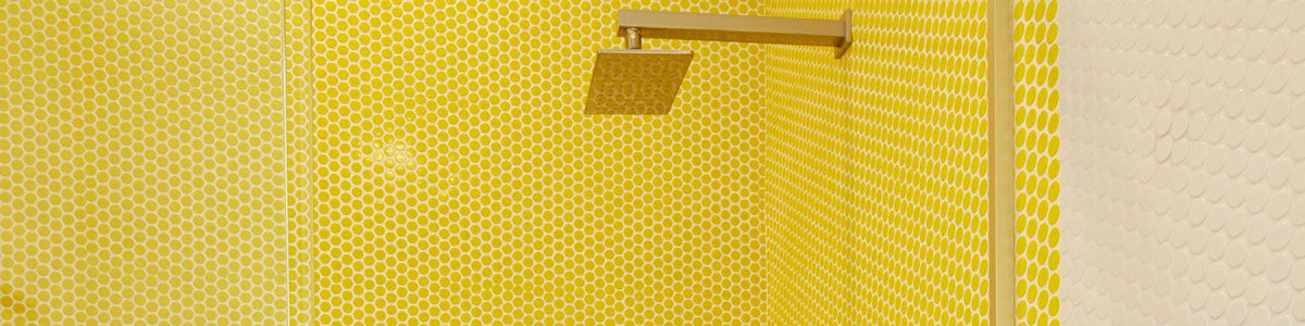 Yellow Penny Round Mosaic Tiles | MosaicBros.com